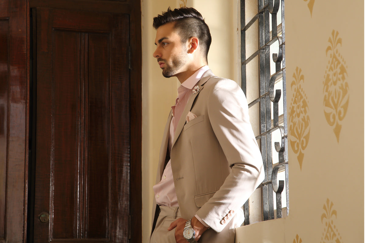 Polim Pier Beige One Button Suit! – TheClothingRental